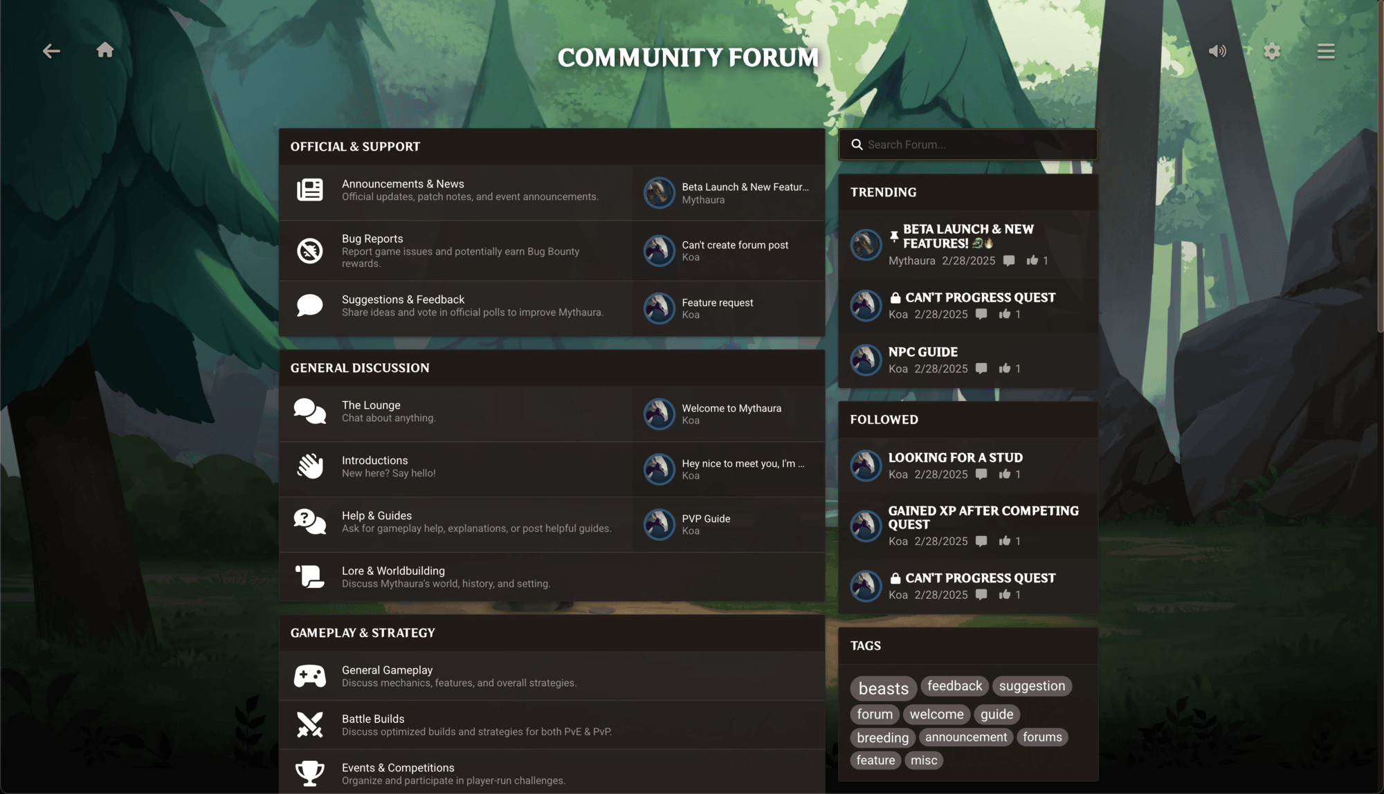 Mythaura - Browser RPG